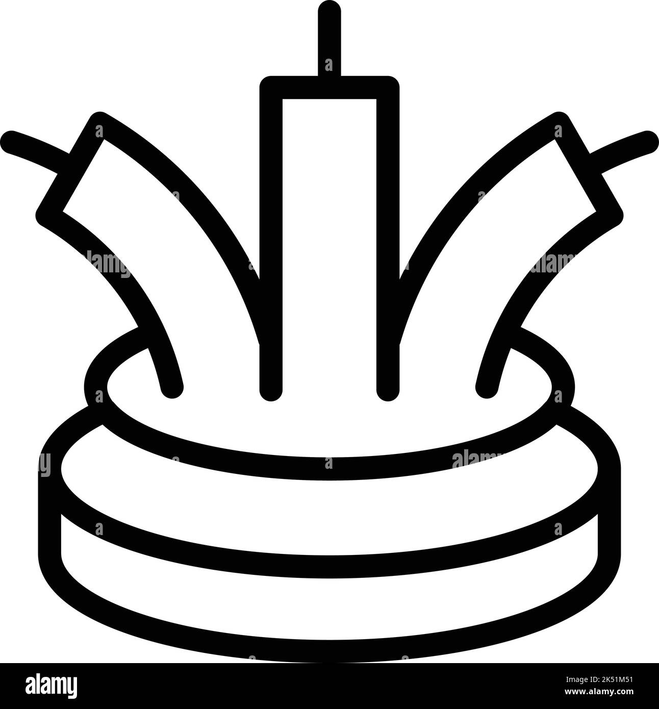 Technology fiber icon outline vector. Optic cable. Internet network ...