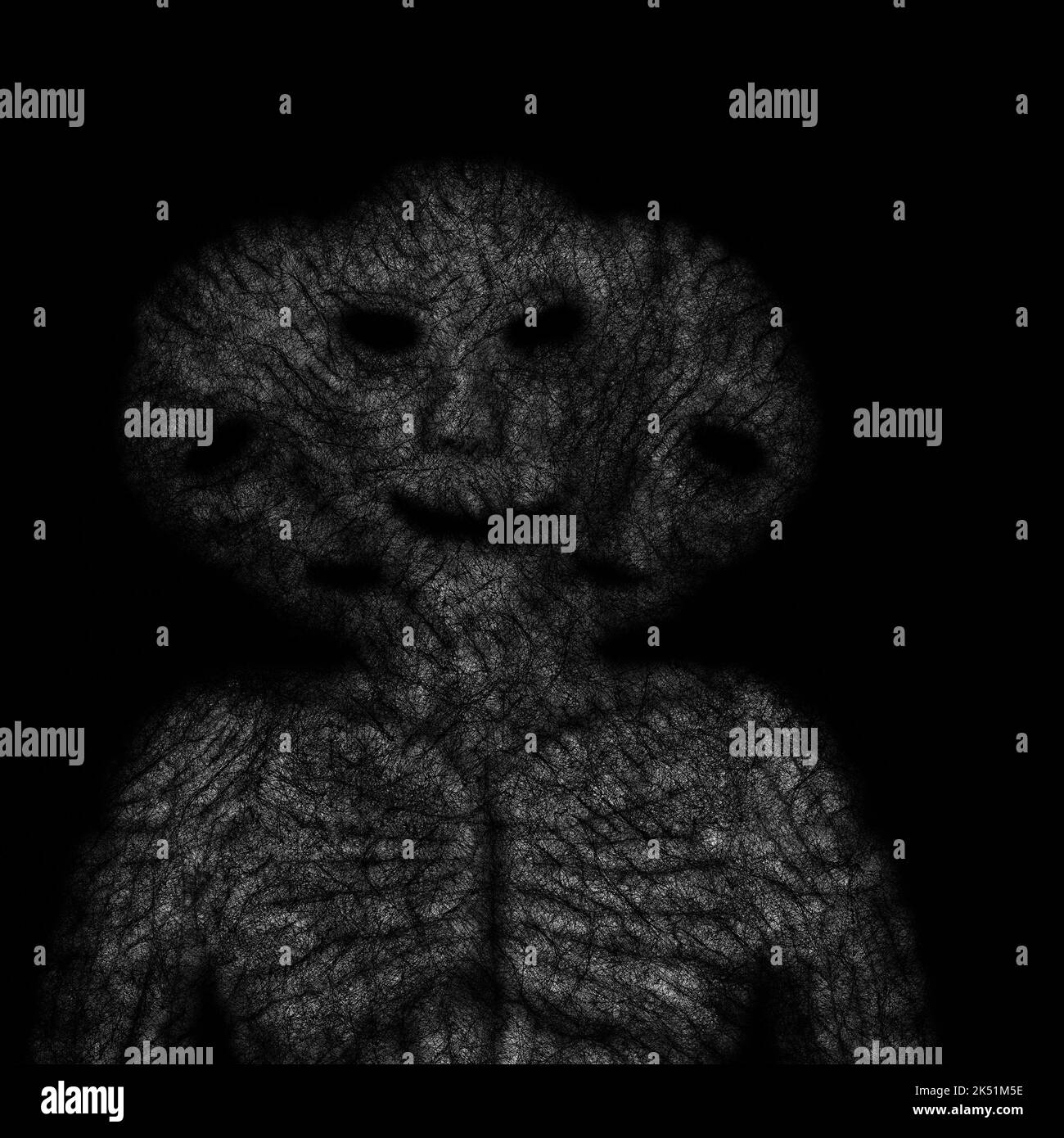 Three-headed mutant alien Stock Photo - Alamy