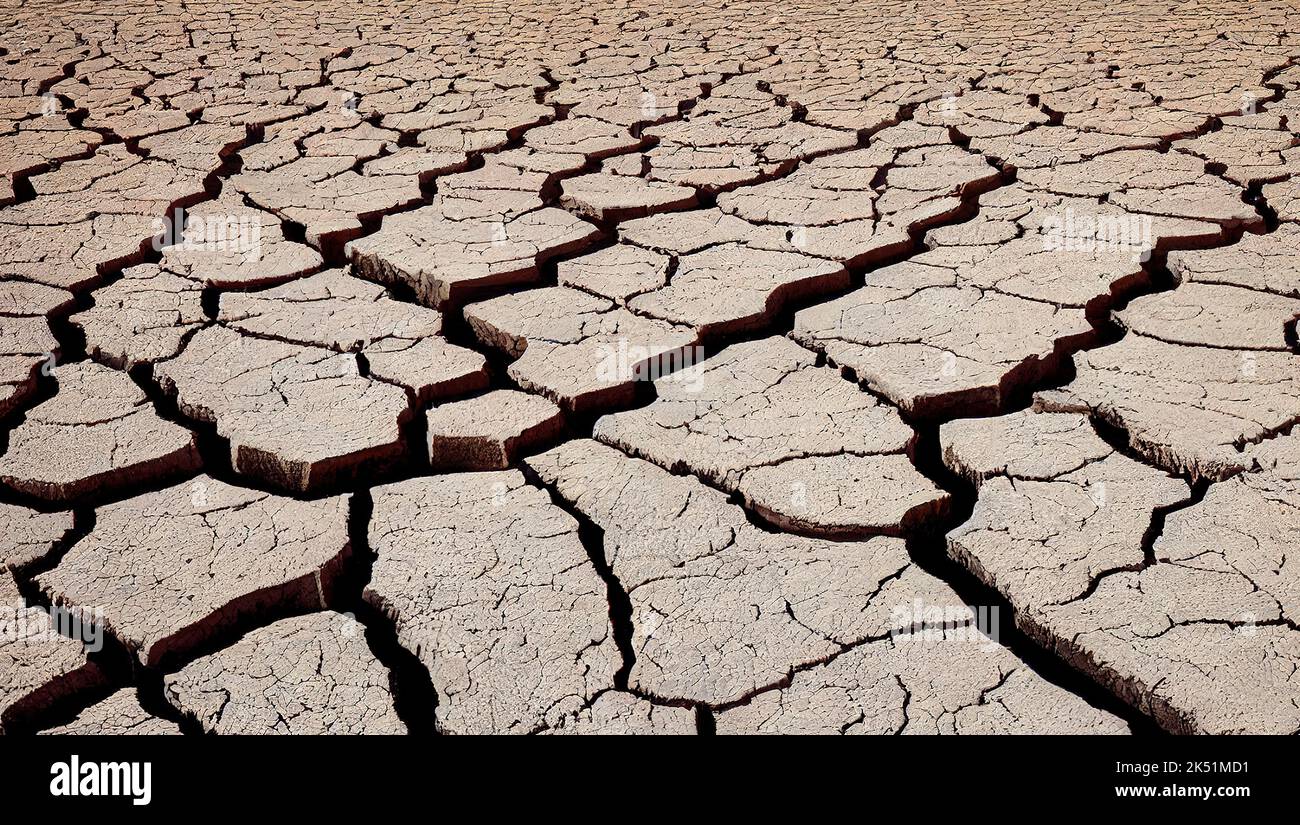 A 3D rendering of drought cracked earth background Stock Photo - Alamy