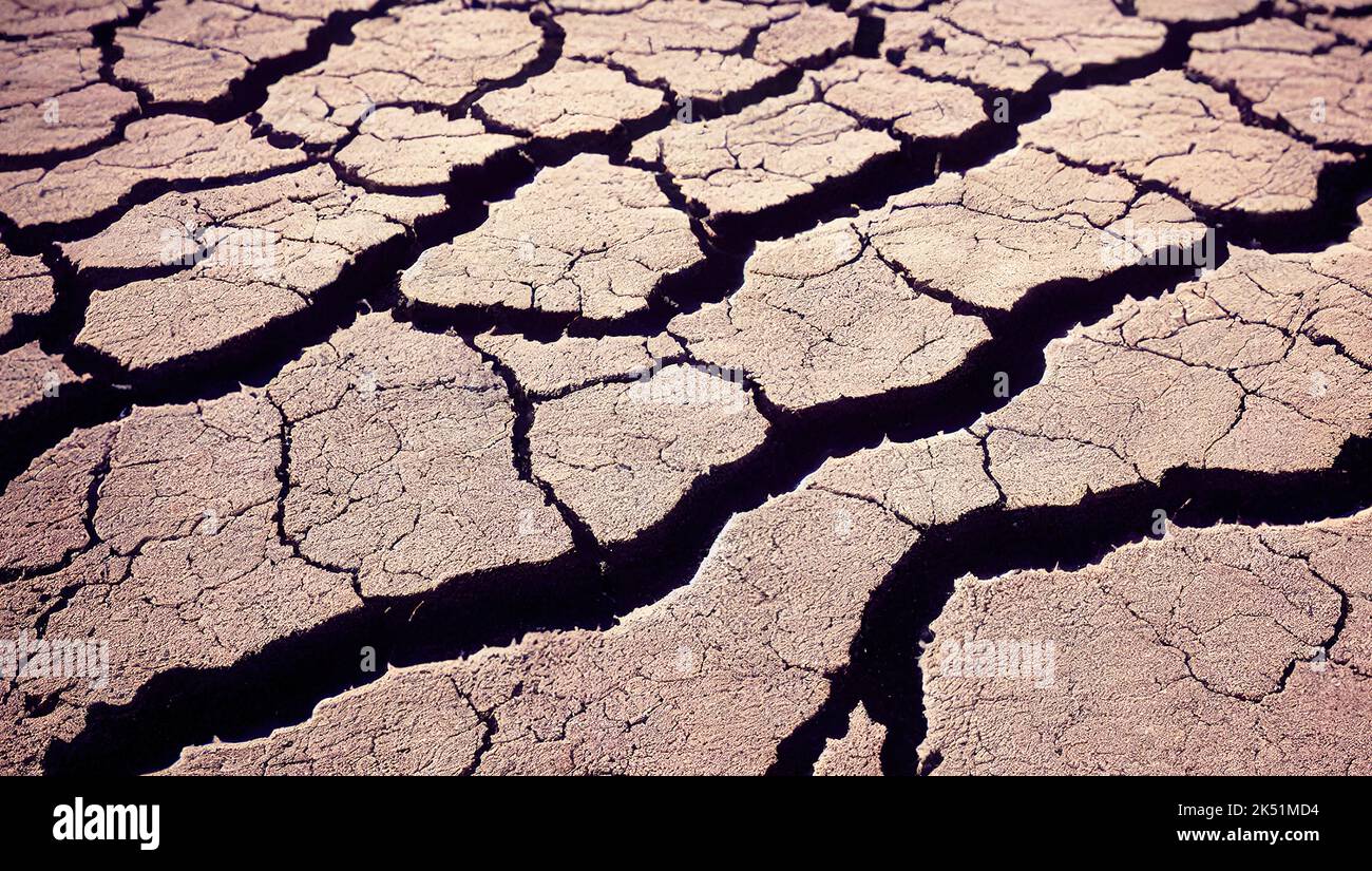 A 3D rendering of drought cracked earth background Stock Photo - Alamy