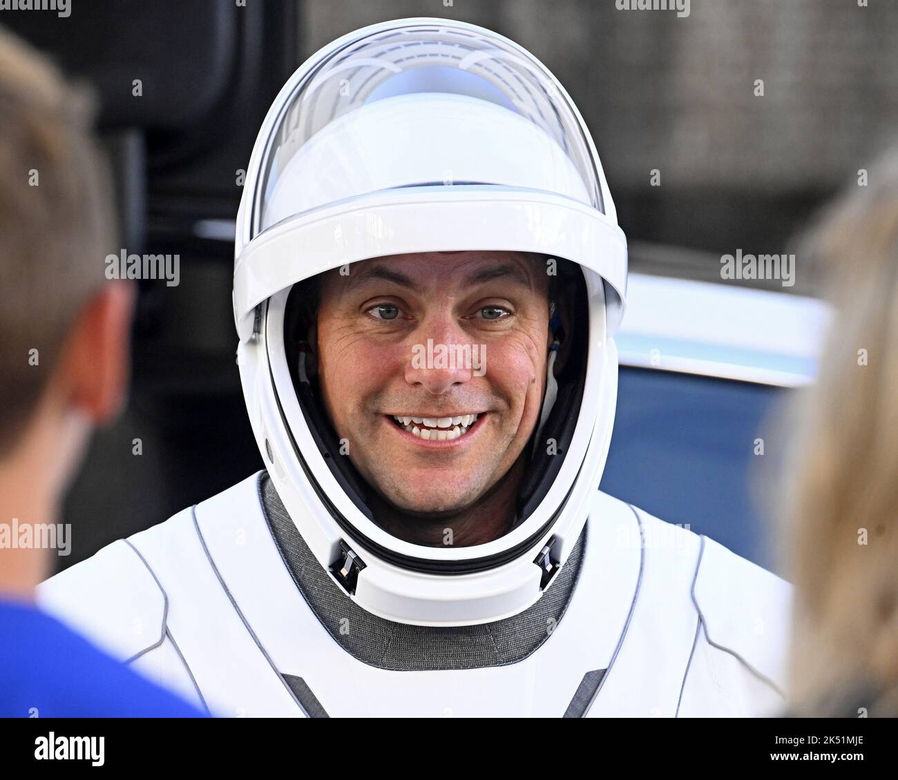 SpaceX NASA Crew-5 Pilot Josh Cassada speaks to family members after ...