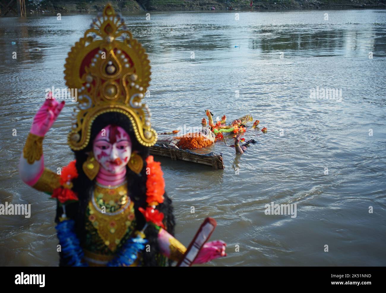 October 5, 2022, Sylhet, Sylhet, Bangladesh: After Durga Puja, Idols ...
