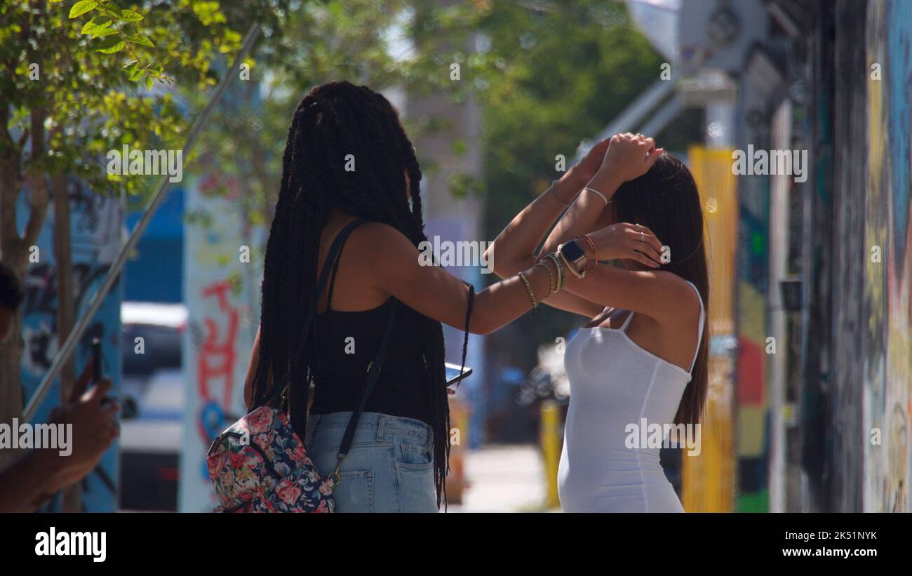 Women Checking Appearance Stock Photo - Alamy