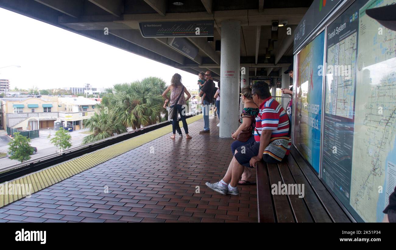 Miami metro station hi-res stock photography and images - Alamy