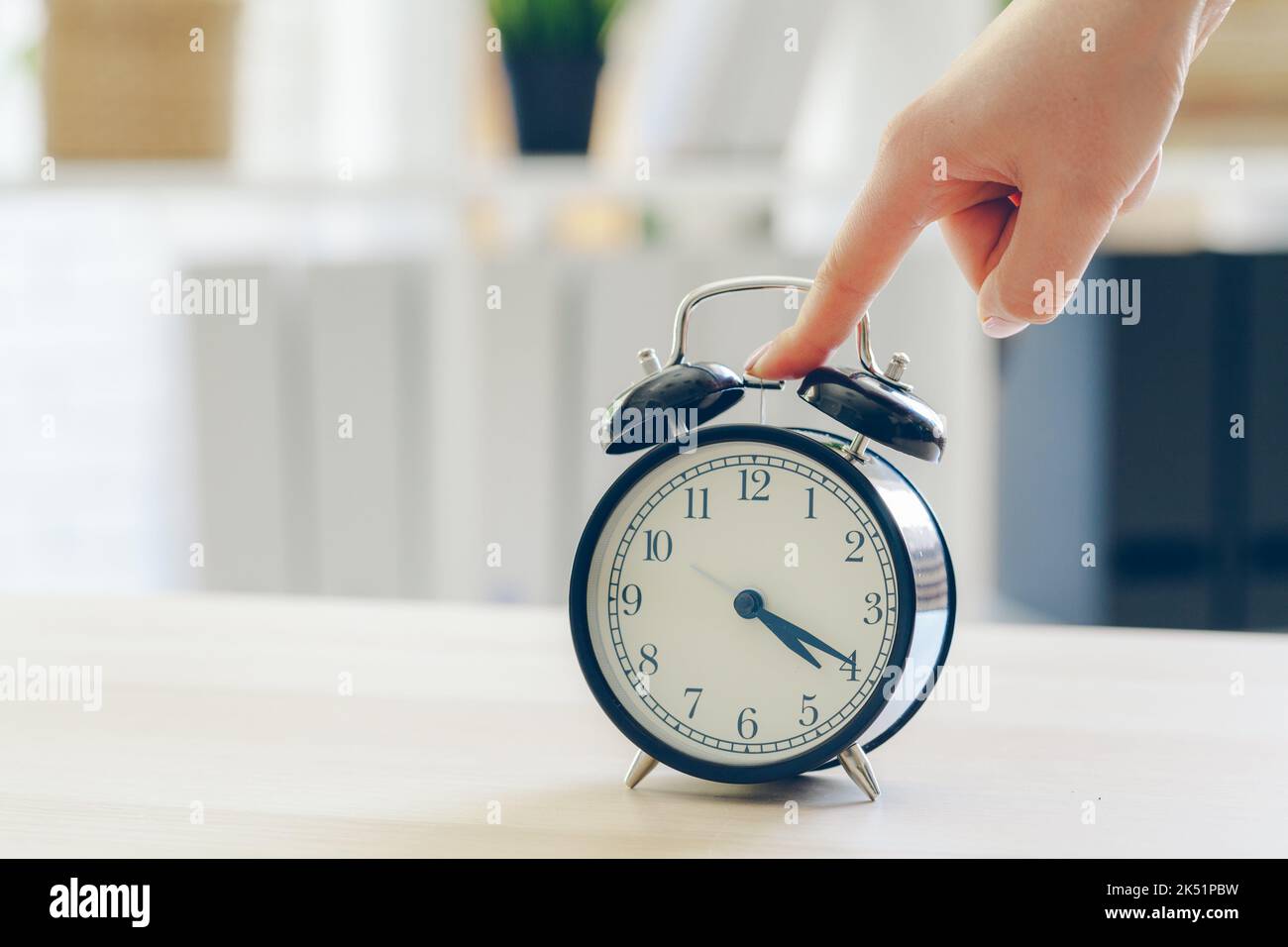 Alarm clock. Time to wake up Stock Photo - Alamy
