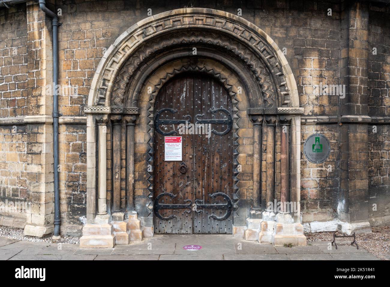 The medieval Round Church on Bridge St, in Cambridge, UK Stock Photo ...