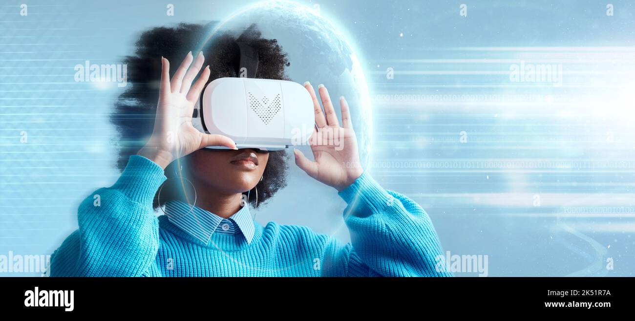 Digital female technology woman hi-res stock photography and images - Alamy