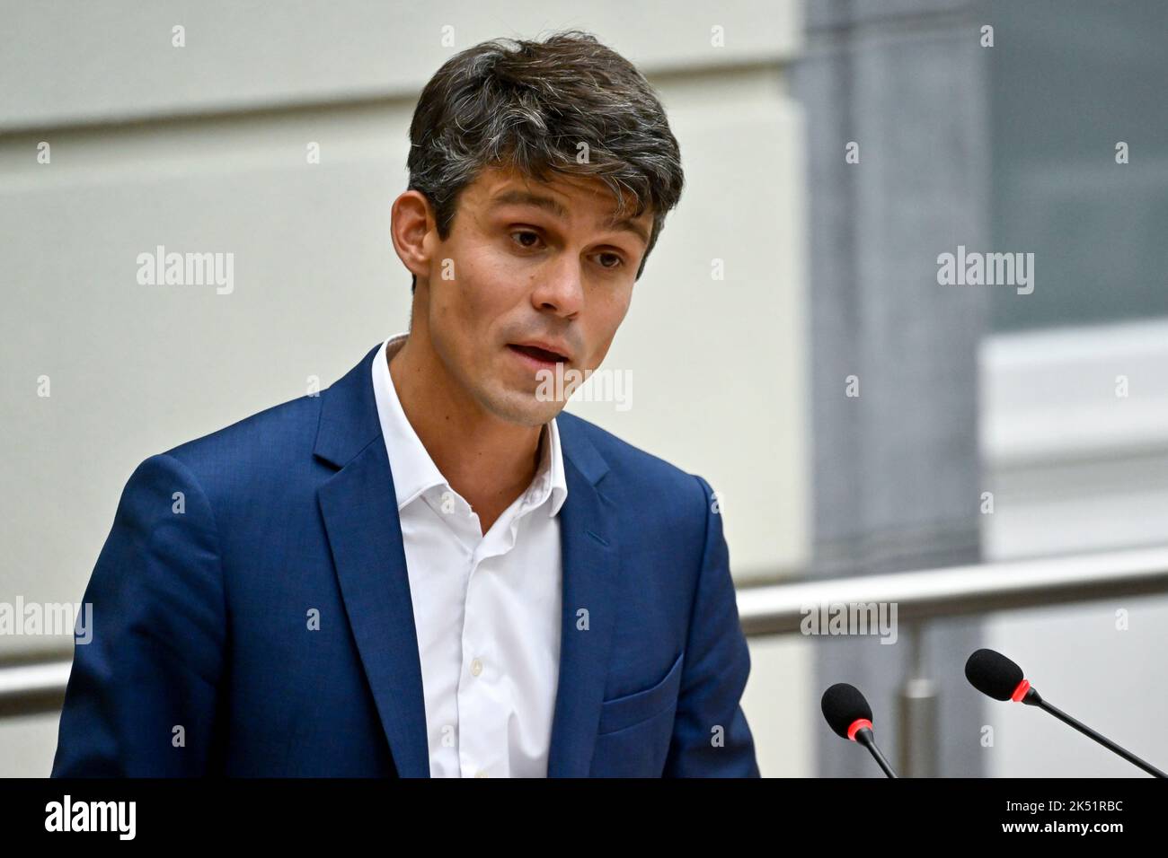 Flemish Minister for Youth, Media and Brussels Affairs Benjamin Dalle ...