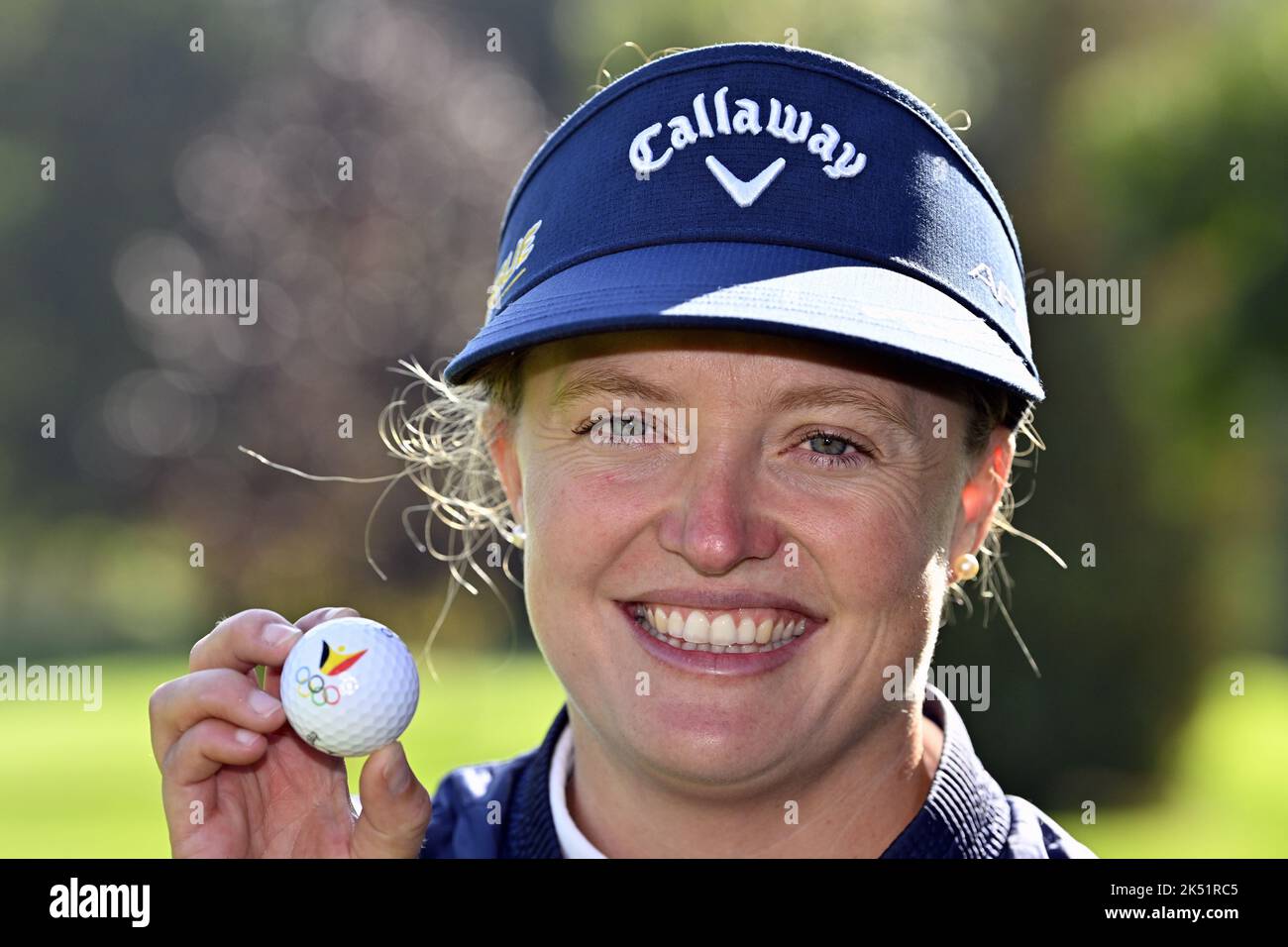 Golf player Manon De Roey pictured during the 'Golf to Paris' event ...