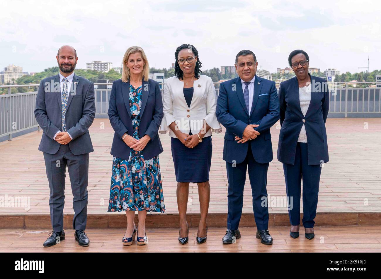 (left to right) British High Commissioner to Rwanda Omar Daair ...