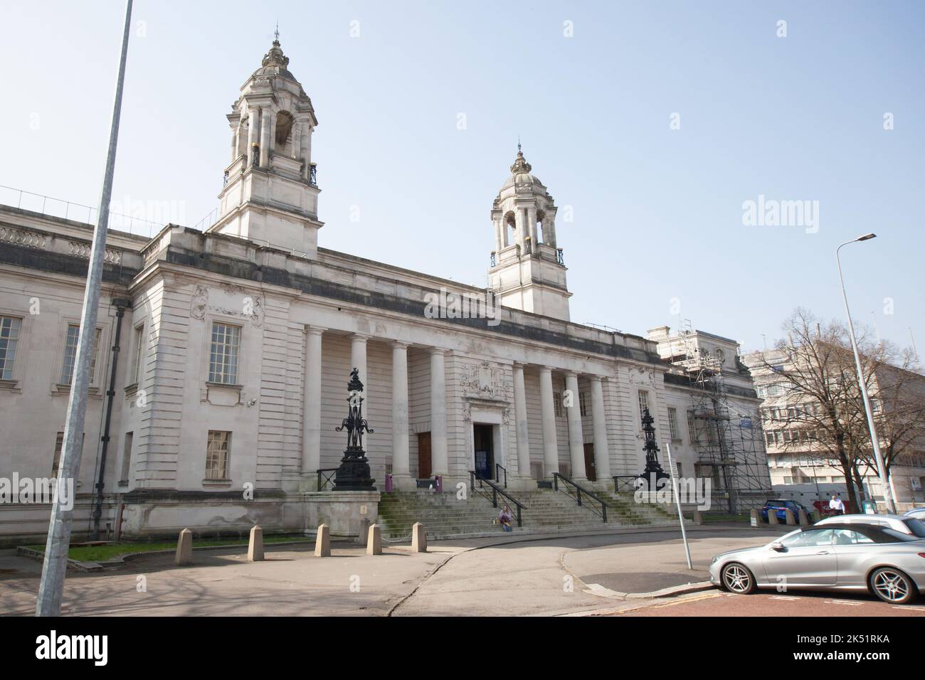 Views of Cardiff City Hall in Cardiff, Wales in the UK Stock Photo - Alamy