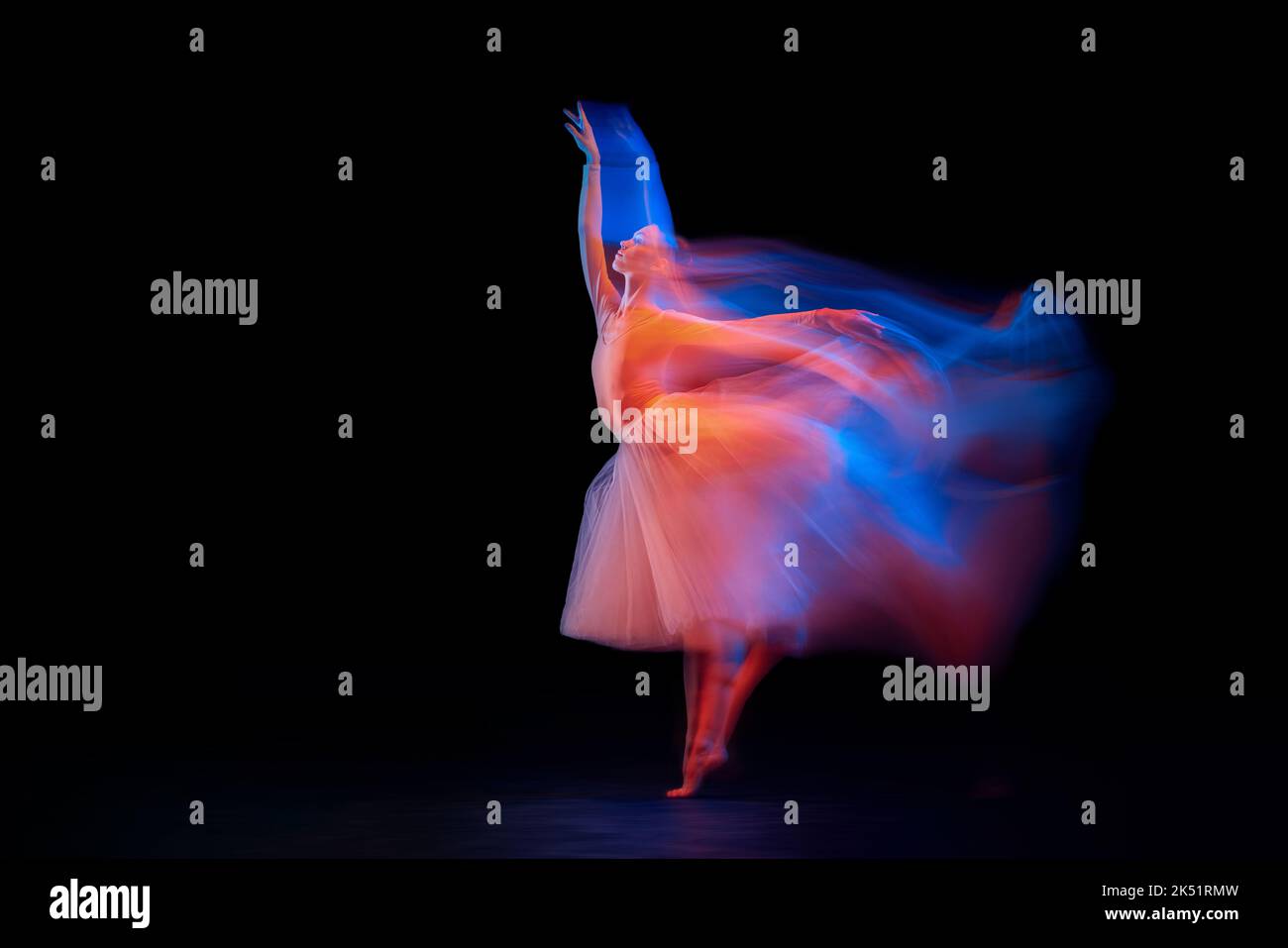 Dance of light and glow. Beautiful grace girl, female ballet dancer ...