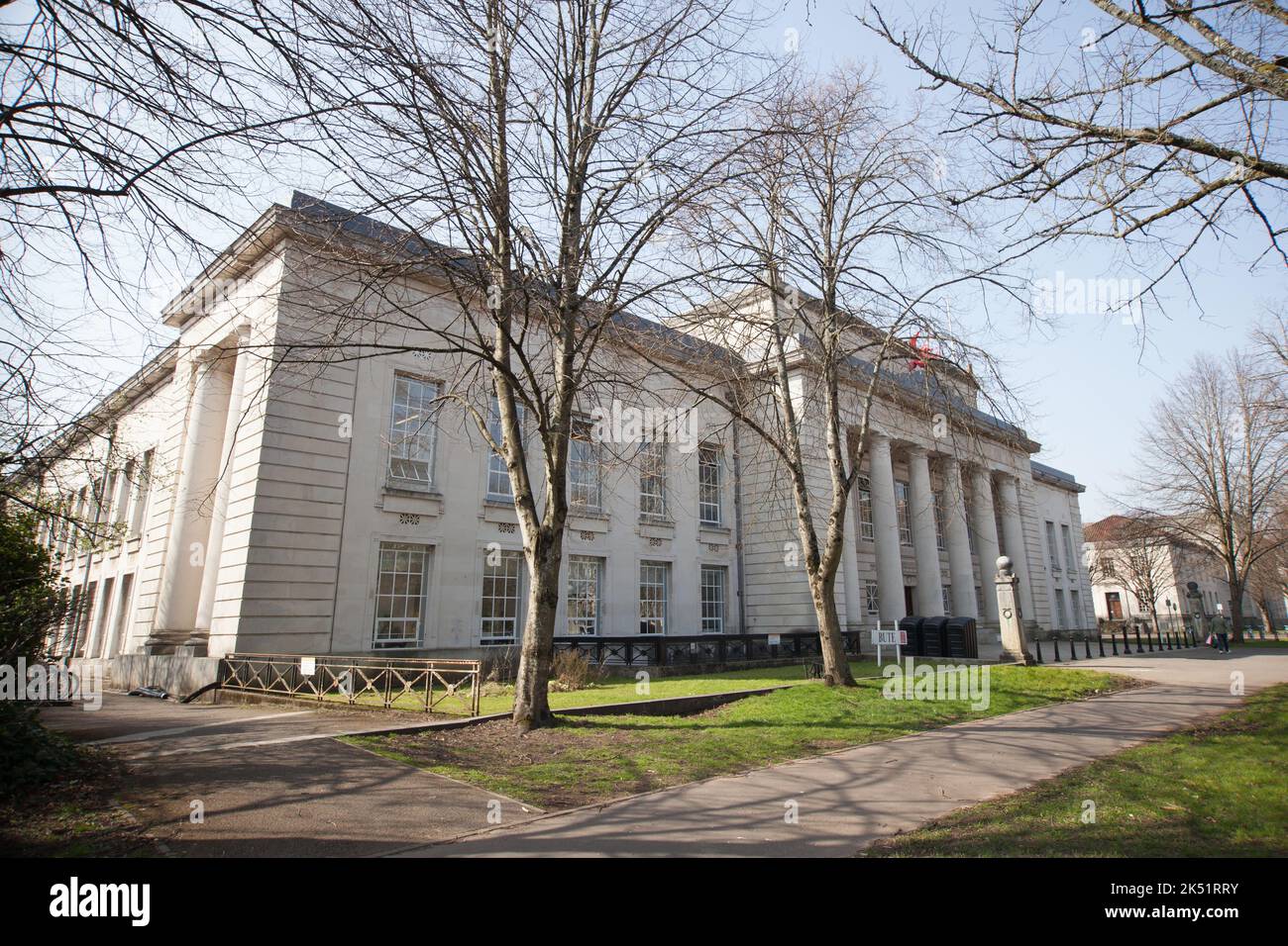 The Cardiff University Bute Library, Cardiff in Wales in the UK Stock ...