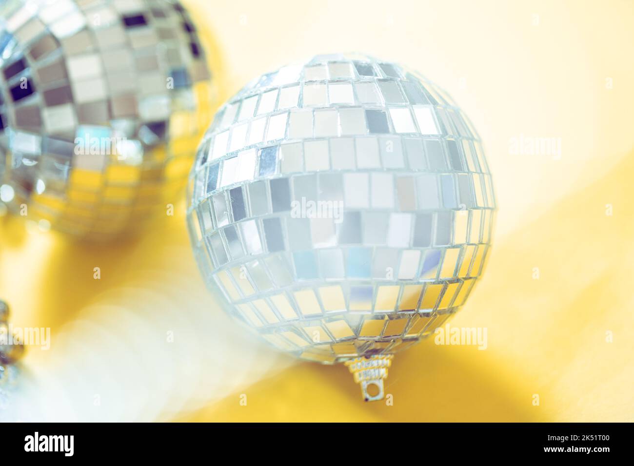 Sparkling disco ball in a day light. Concept of party Stock Photo - Alamy