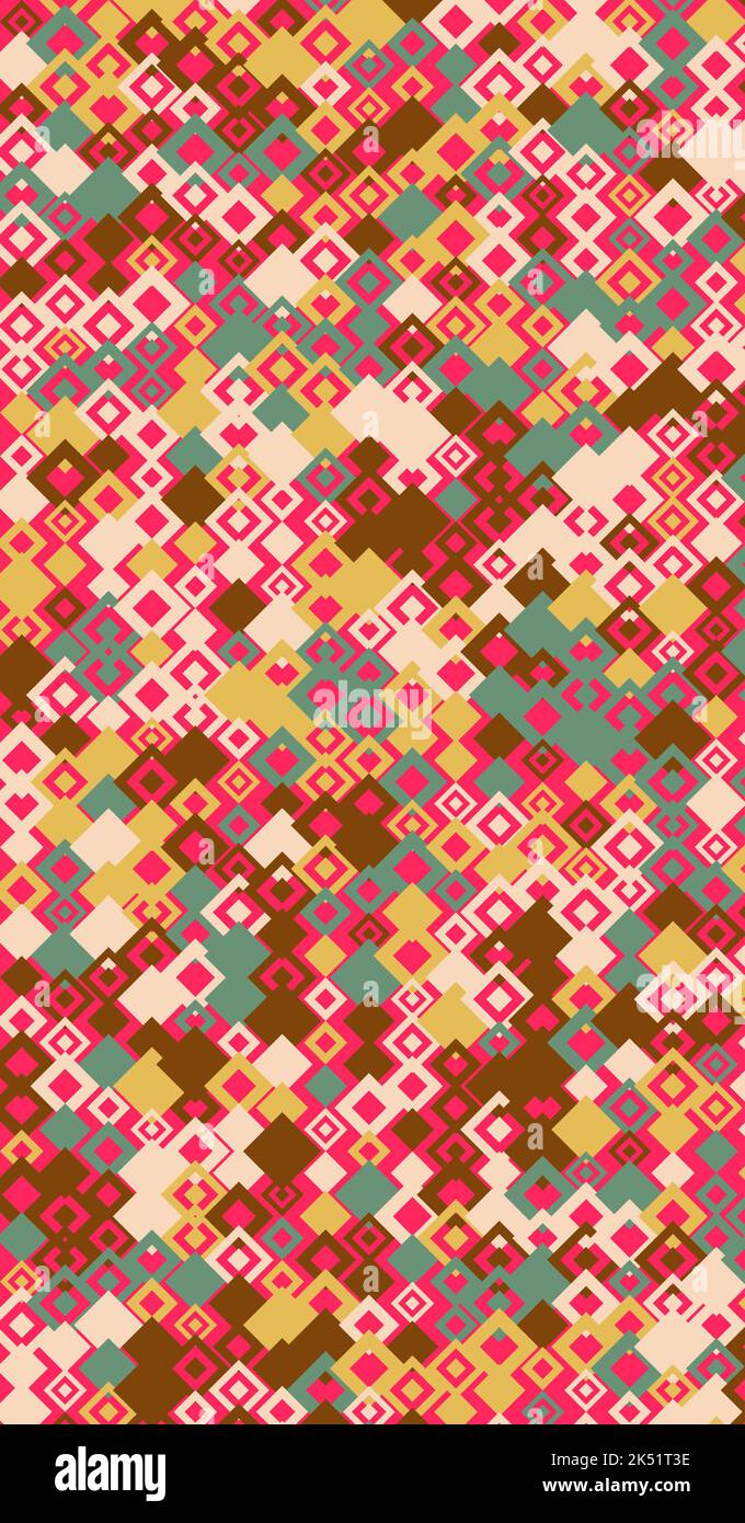 Abstract Round Colour Halftone computational art background ...