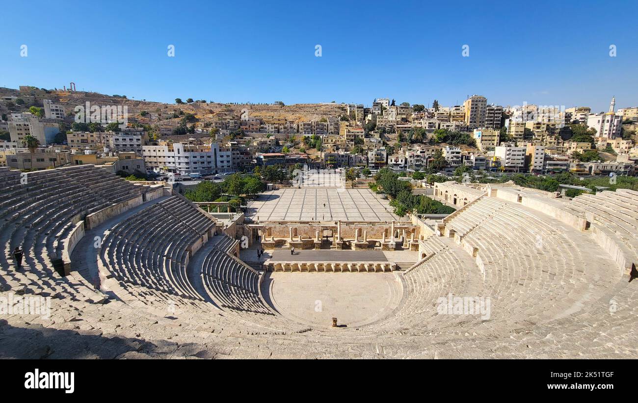 The Roman Theatre and Hashemite Plaza in Amman, Jordan Stock Photo - Alamy