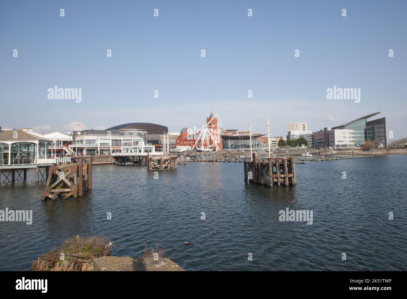 Views of Cardiff Bay in Cardiff, Wales in the UK Stock Photo - Alamy