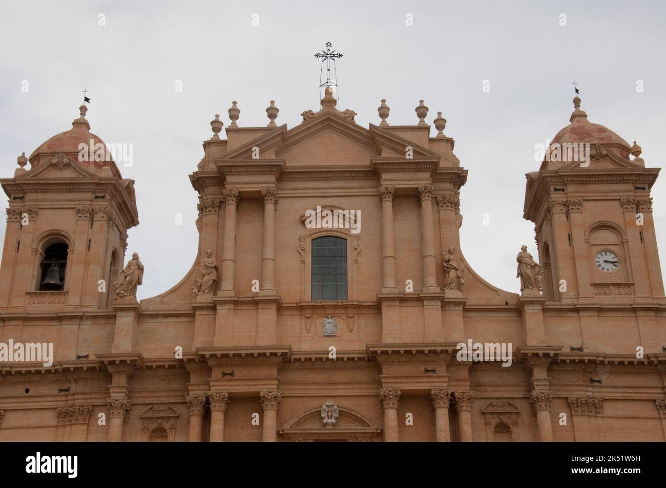 Facade, Cathedral, Noto, Province of Siracusa, Sicily, Italy. The ...