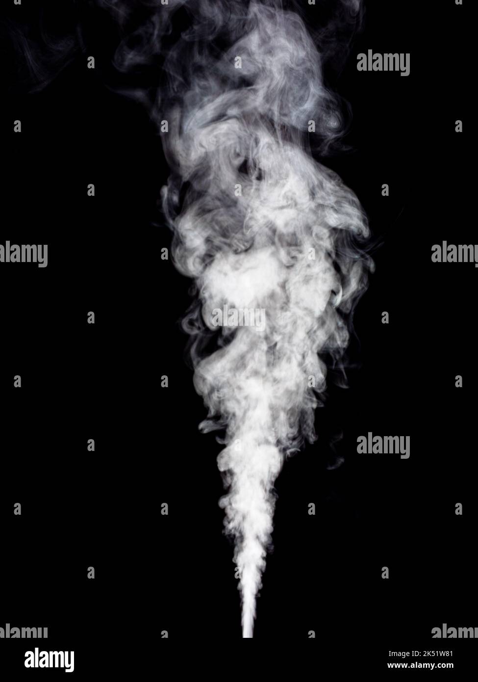 Beautiful wisp of white smoke rises Stock Photo - Alamy