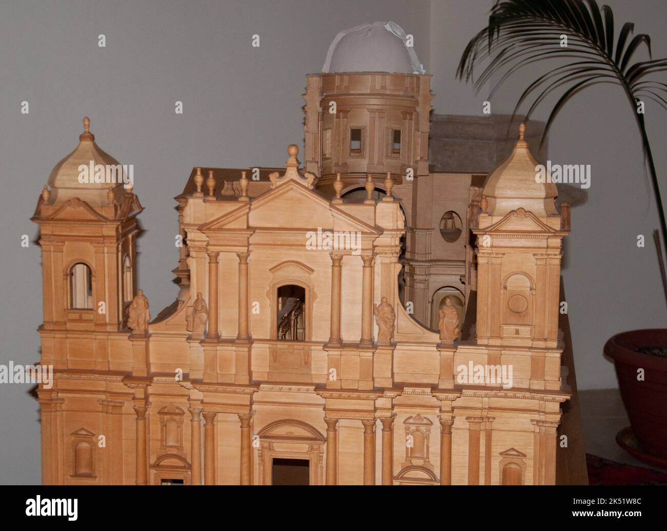Model of Cathedral after the collapse of the roof and cupola, Cathedral ...