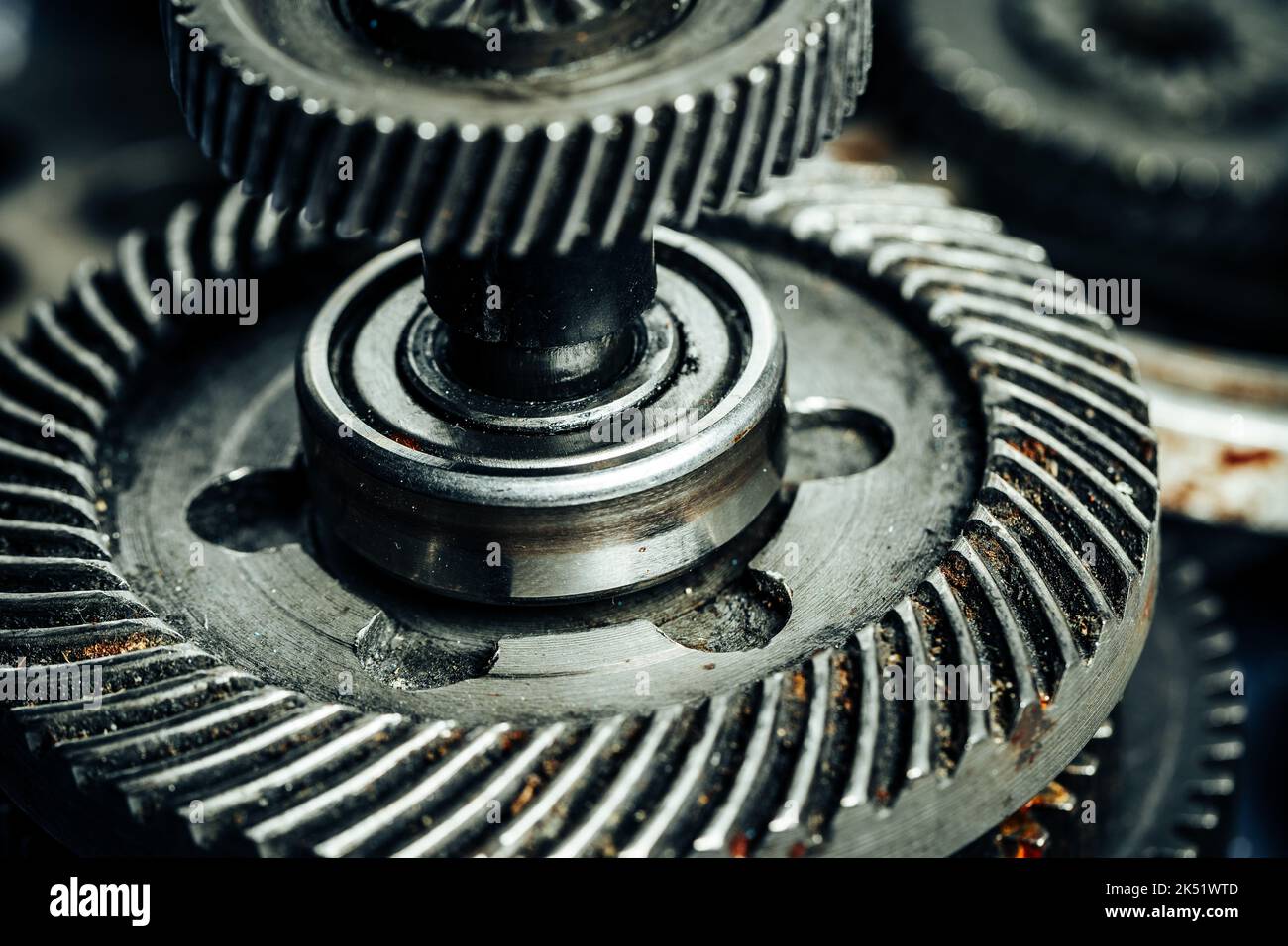 Gears from an old industrial machine Stock Photo - Alamy