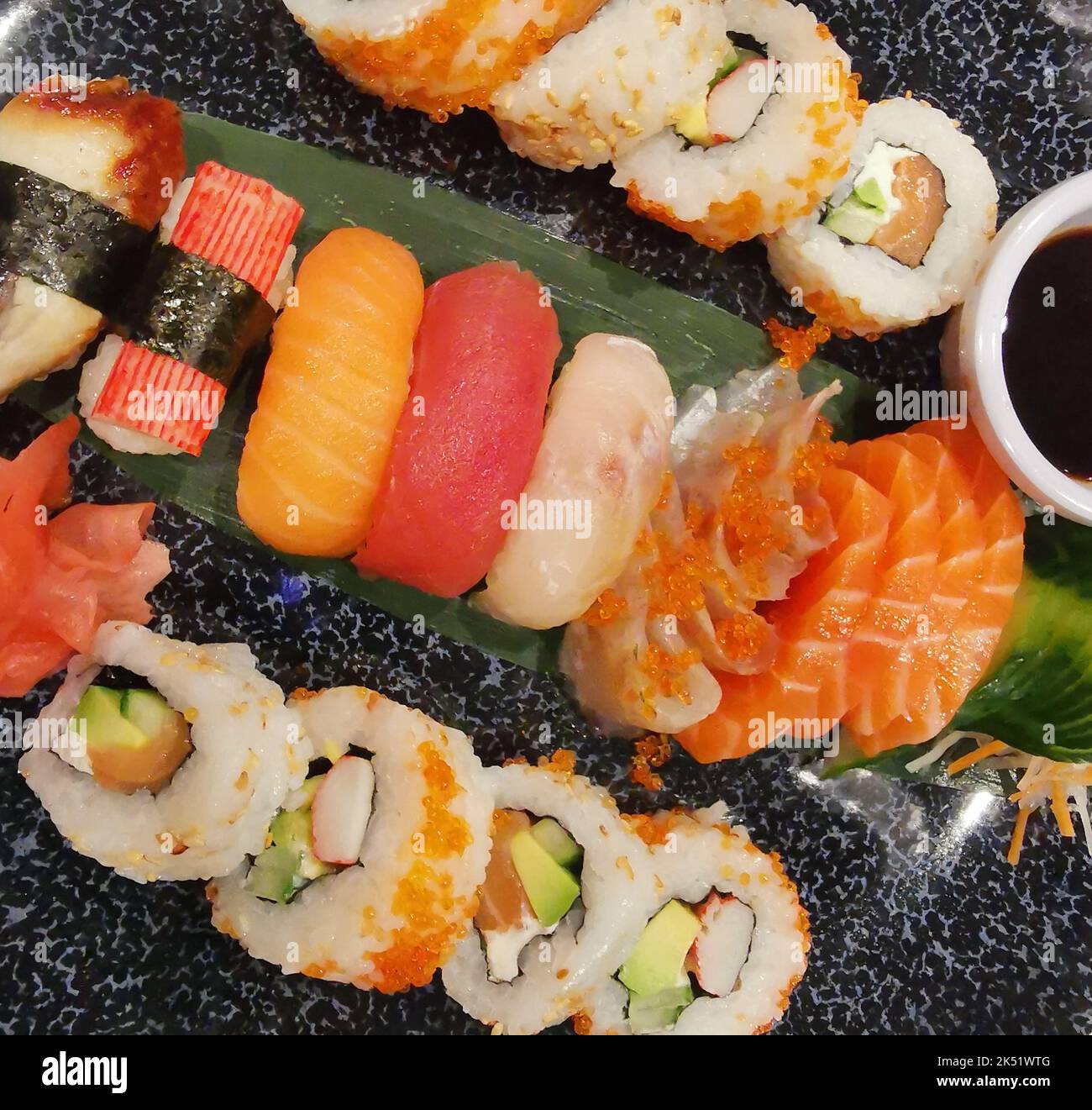 Top view assorted seafood hi-res stock photography and images - Alamy