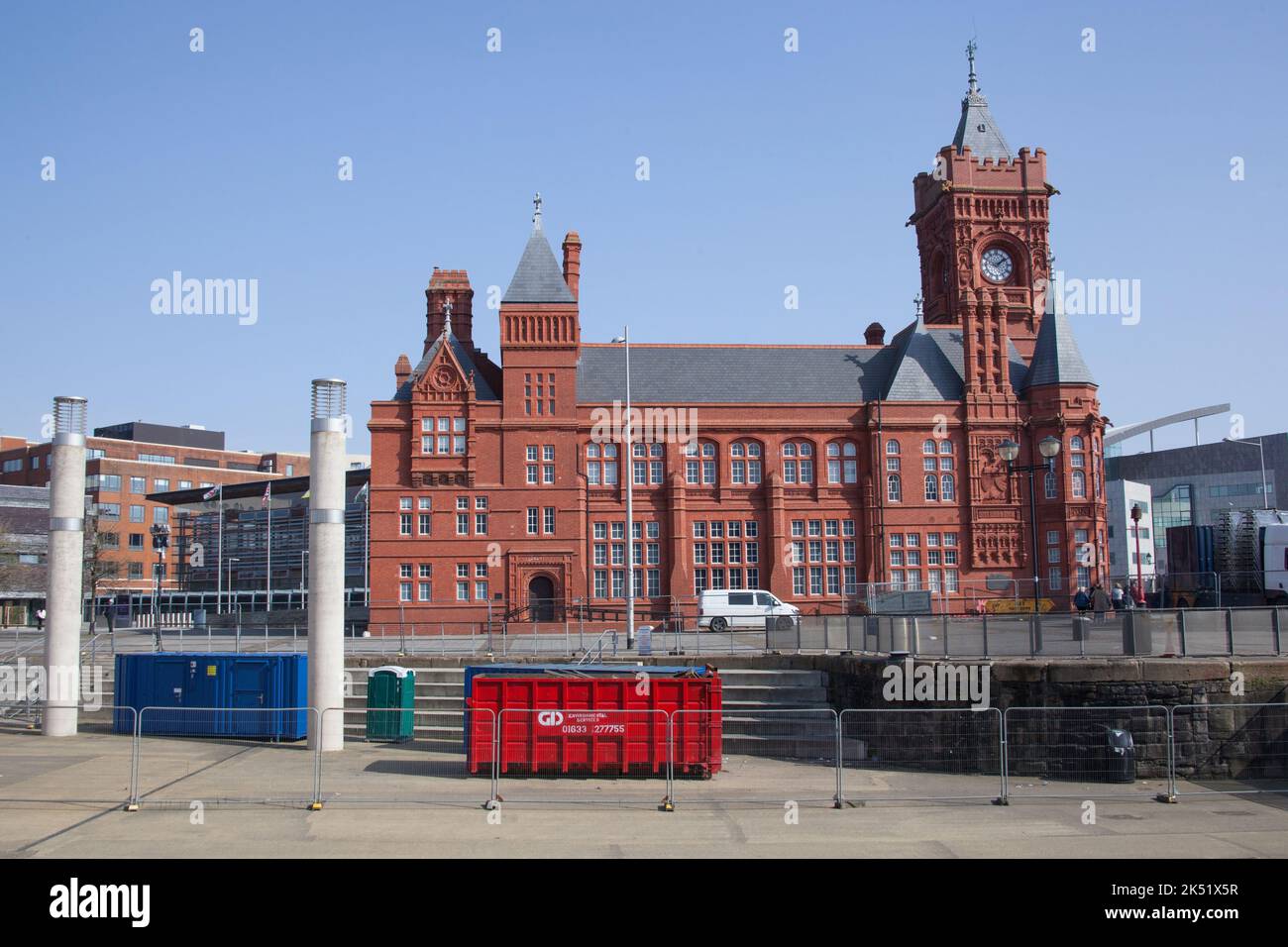 The Pierhead building at Cardiff Bay, Cardiff, Wales in the UK Stock ...
