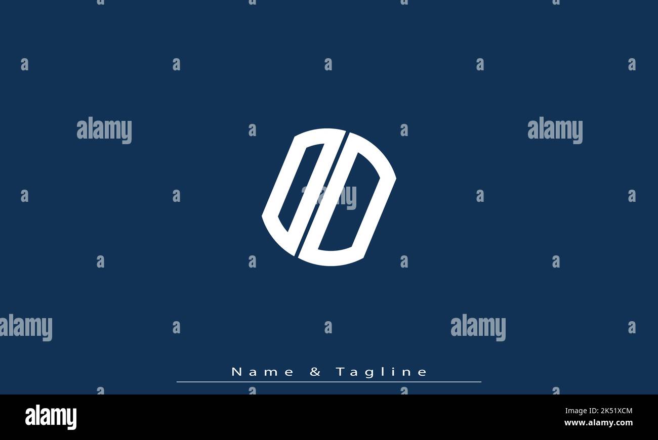 Alphabet letters Initials Monogram logo OD , DO Stock Vector Image ...