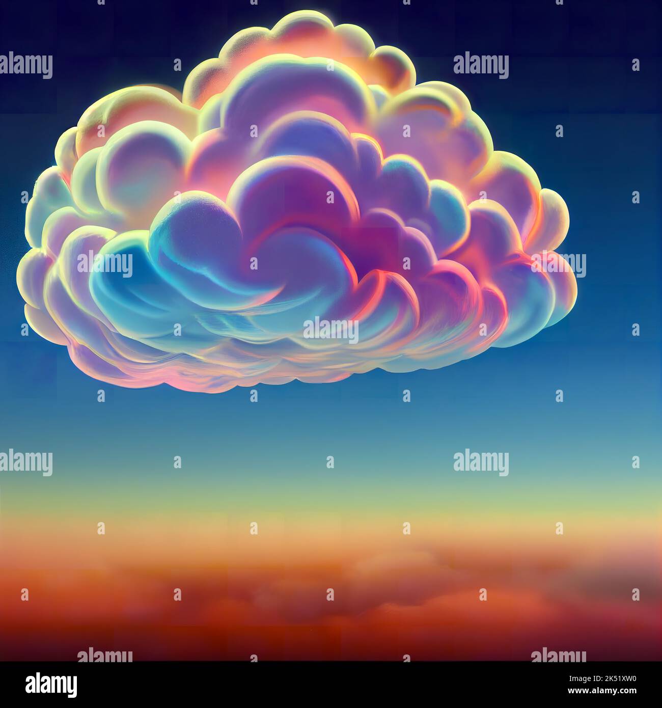 A colorful cloud in the sky as a background Stock Photo - Alamy