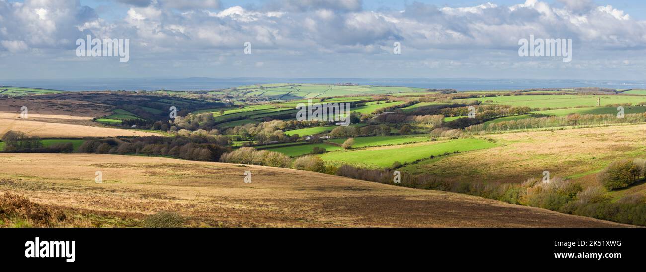 The north side of The Chains in Exmoor National Park looking towards ...