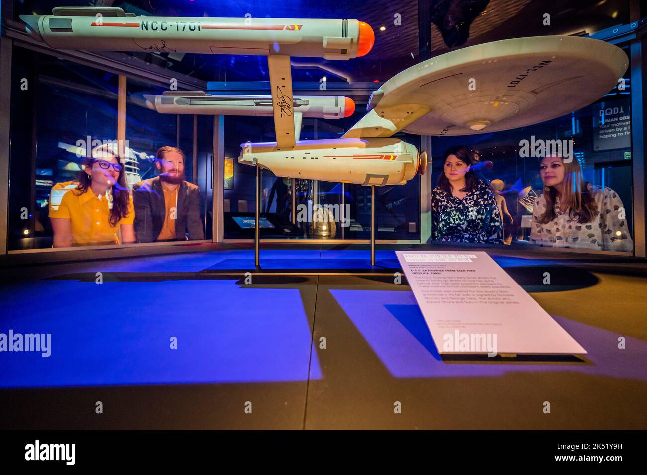 London, UK. 5th Oct, 2022. A model of the USS Enterprise from Star trek ...