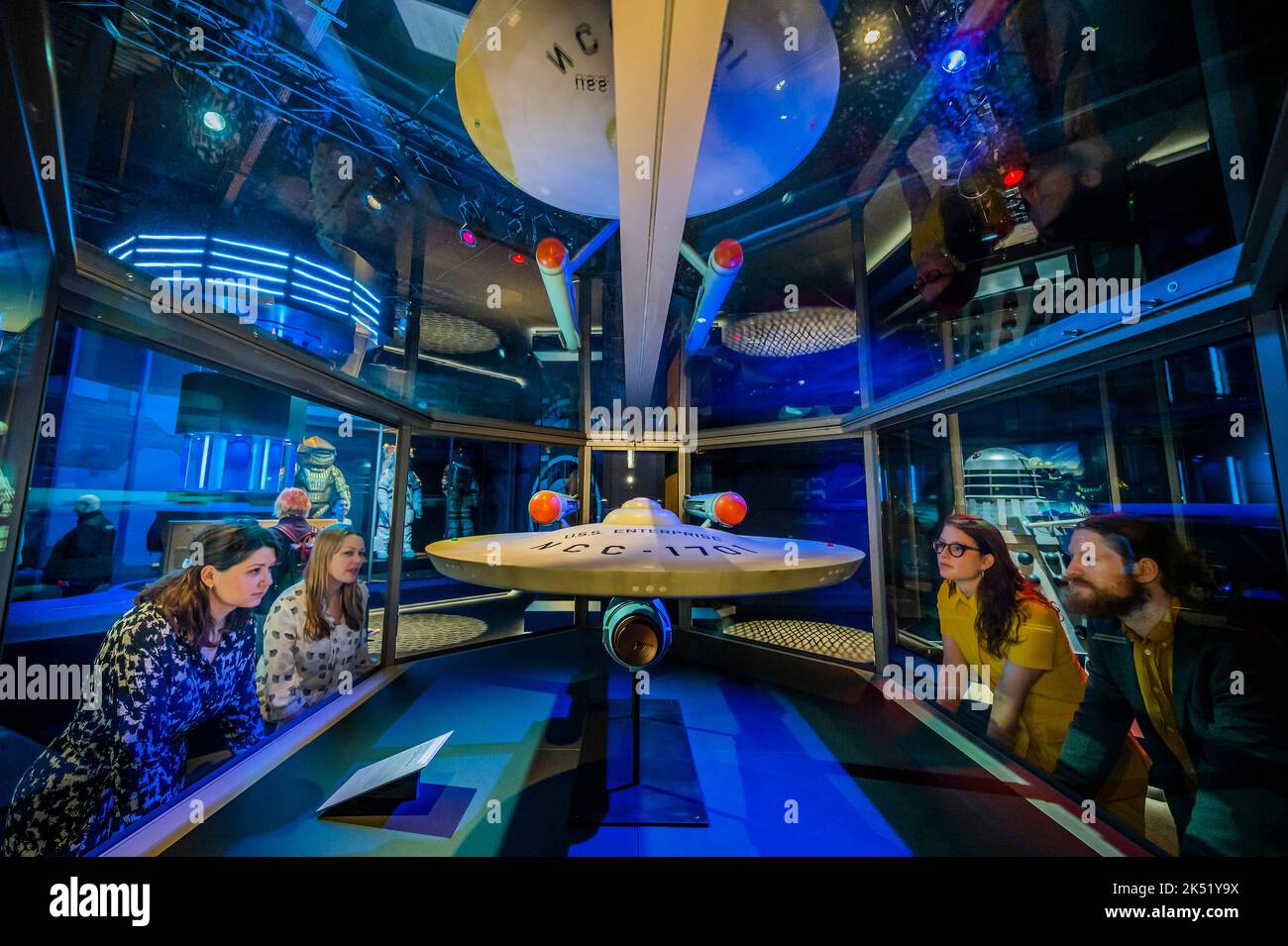 London, UK. 5th Oct, 2022. A model of the USS Enterprise from Star trek ...