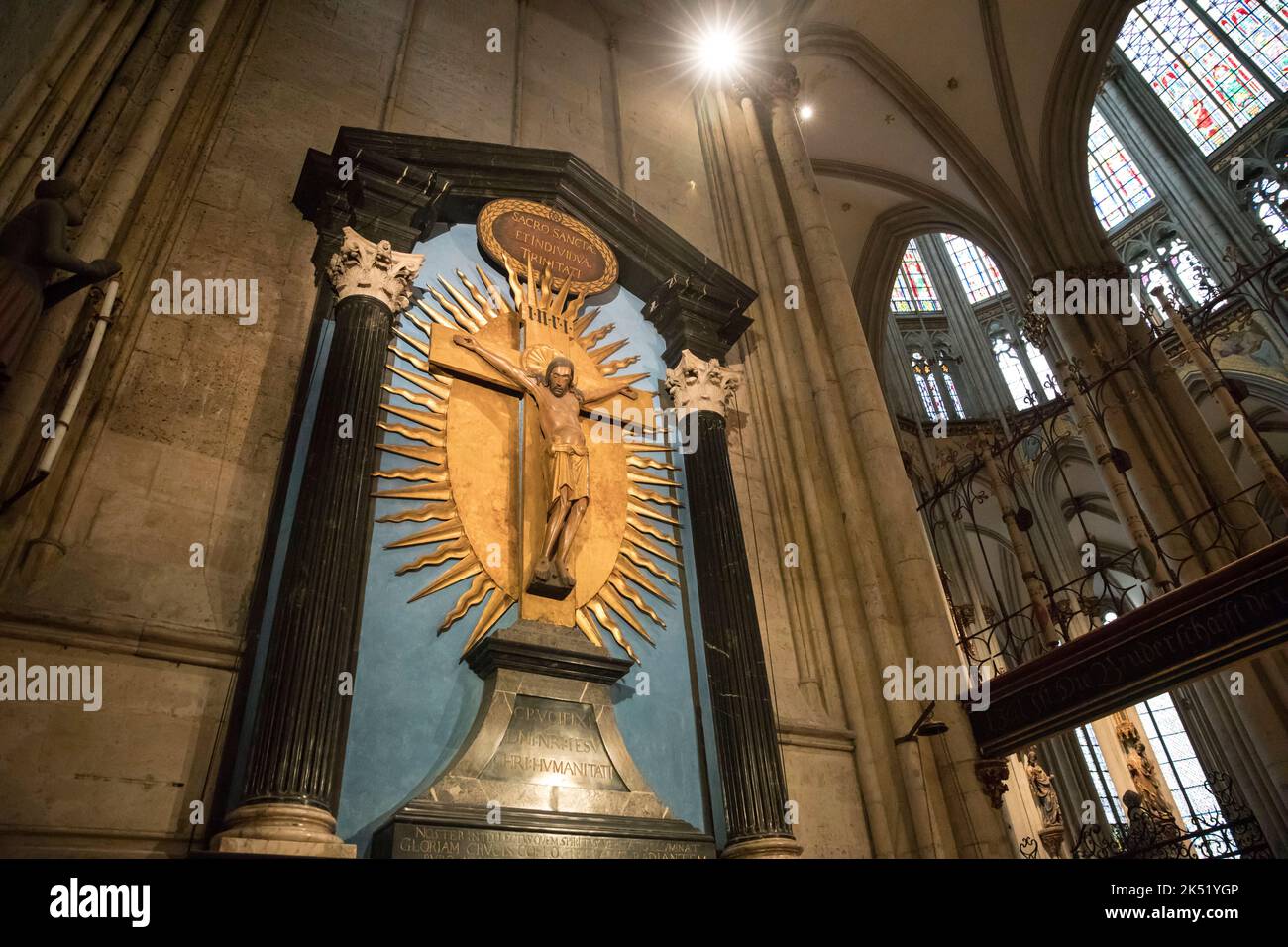 the Gero Cross in the Cathedral, Cologne, Germany. The Gero Cross or ...