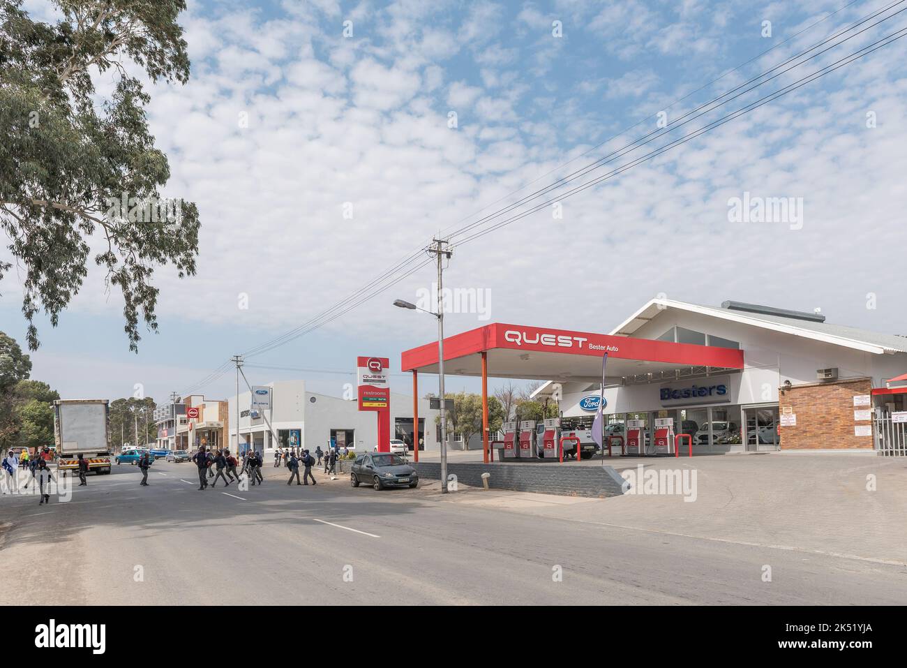 VICTORIA WEST, SOUTH AFRICA - SEP 2, 2022: A street scene, with ...