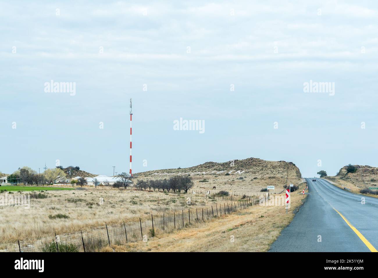 HANOVER, SOUTH AFRICA - SEP 2, 2022: A cellphone tower and farm ...