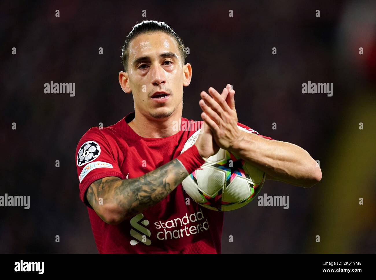 Liverpool's Kostas Tsimikas during the UEFA Champions League, Group A ...
