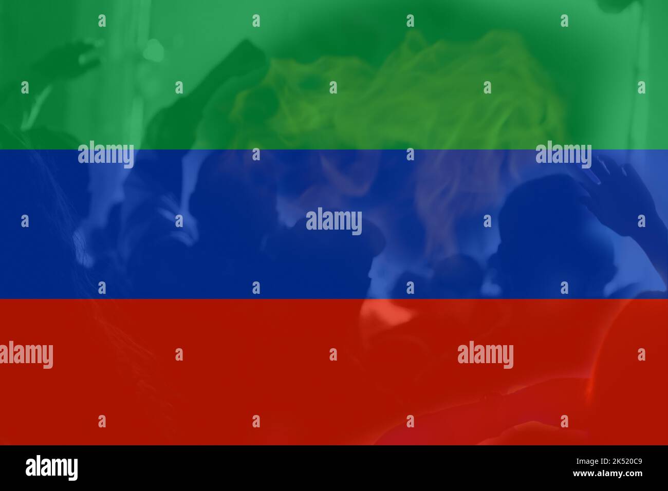 Defocus protest in Dagestan. Conflict war between Russia and Ukraine ...