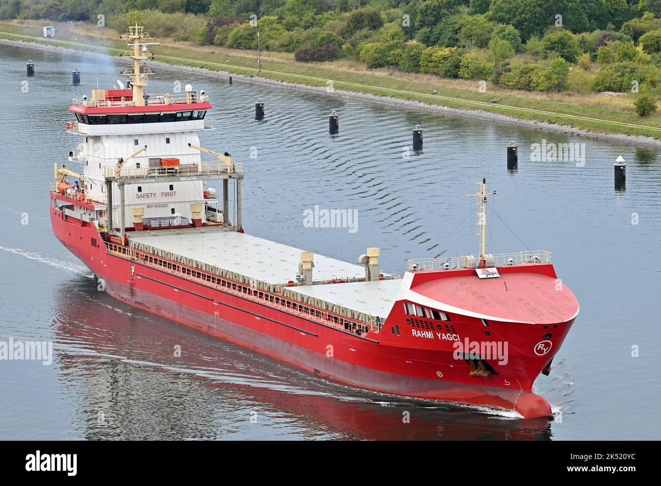 General Cargo Ship RAHMI YAGCI passing the Kiel Canal Stock Photo - Alamy