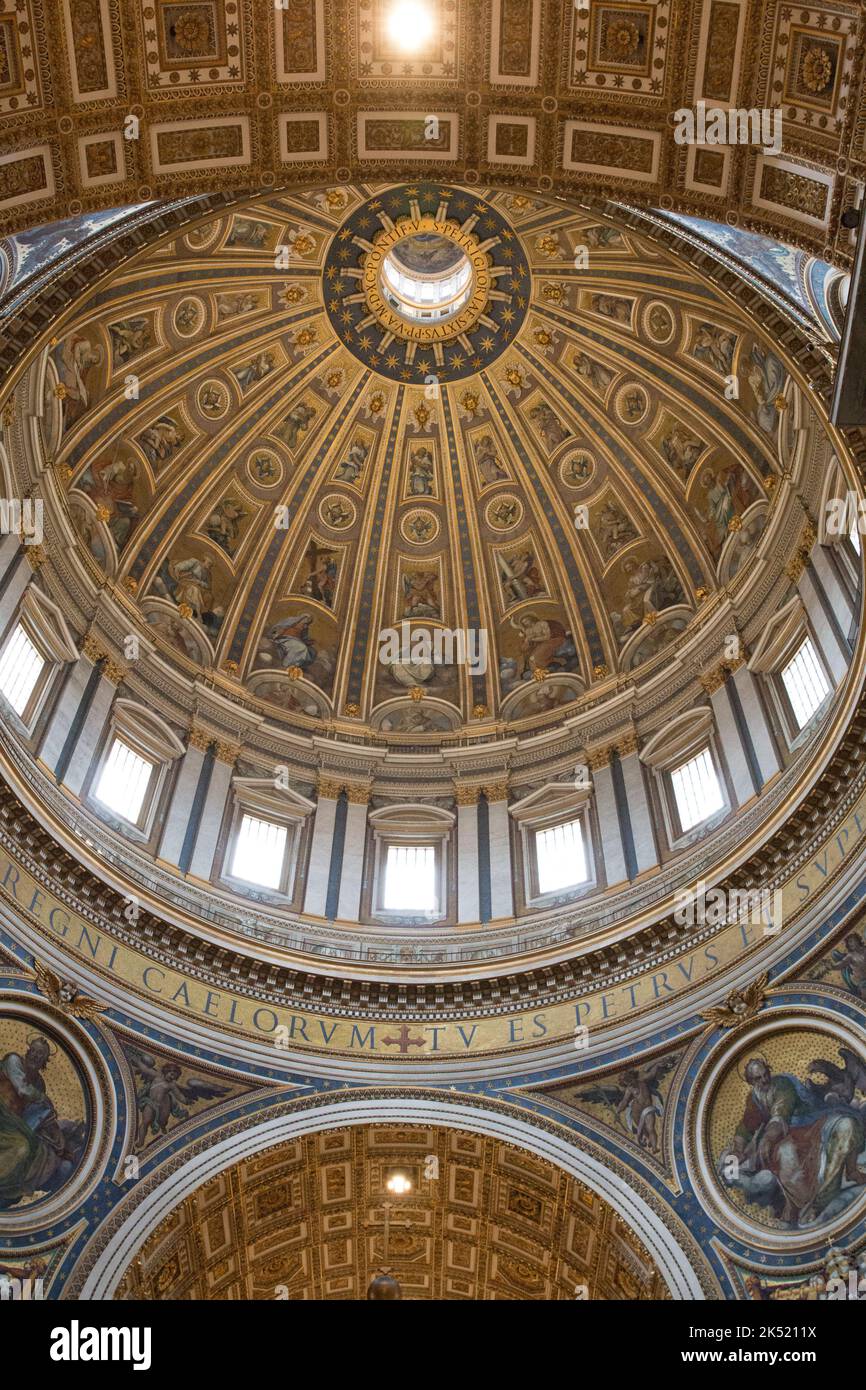 St Peters Basilica dome Rome Italy Stock Photo - Alamy