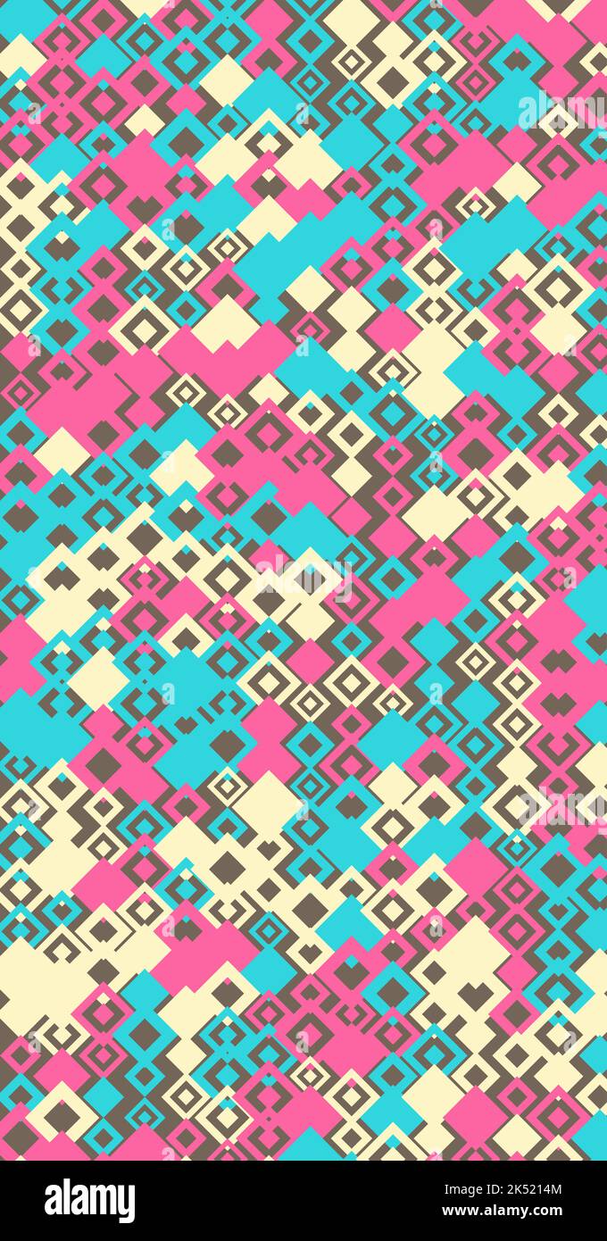 Abstract Round Colour Halftone computational art background ...