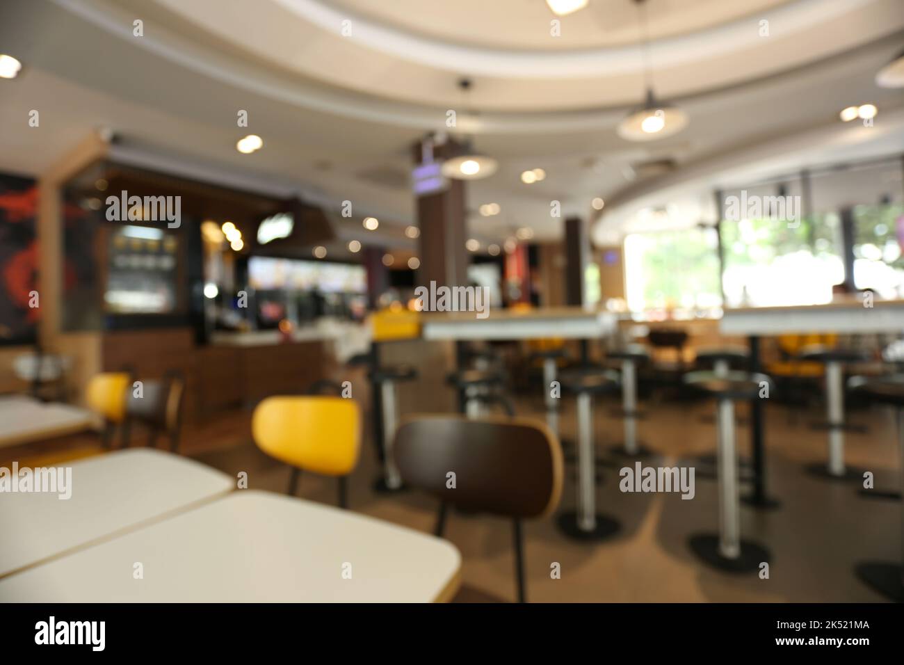 Blur restaurant or unsharp canteen background for design in your work ...