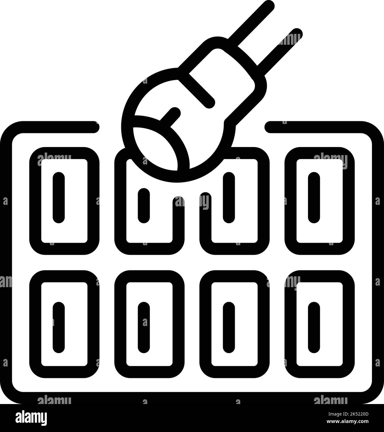 Cheek cosmetic icon outline vector. Makeup tool. Blush shadow Stock ...