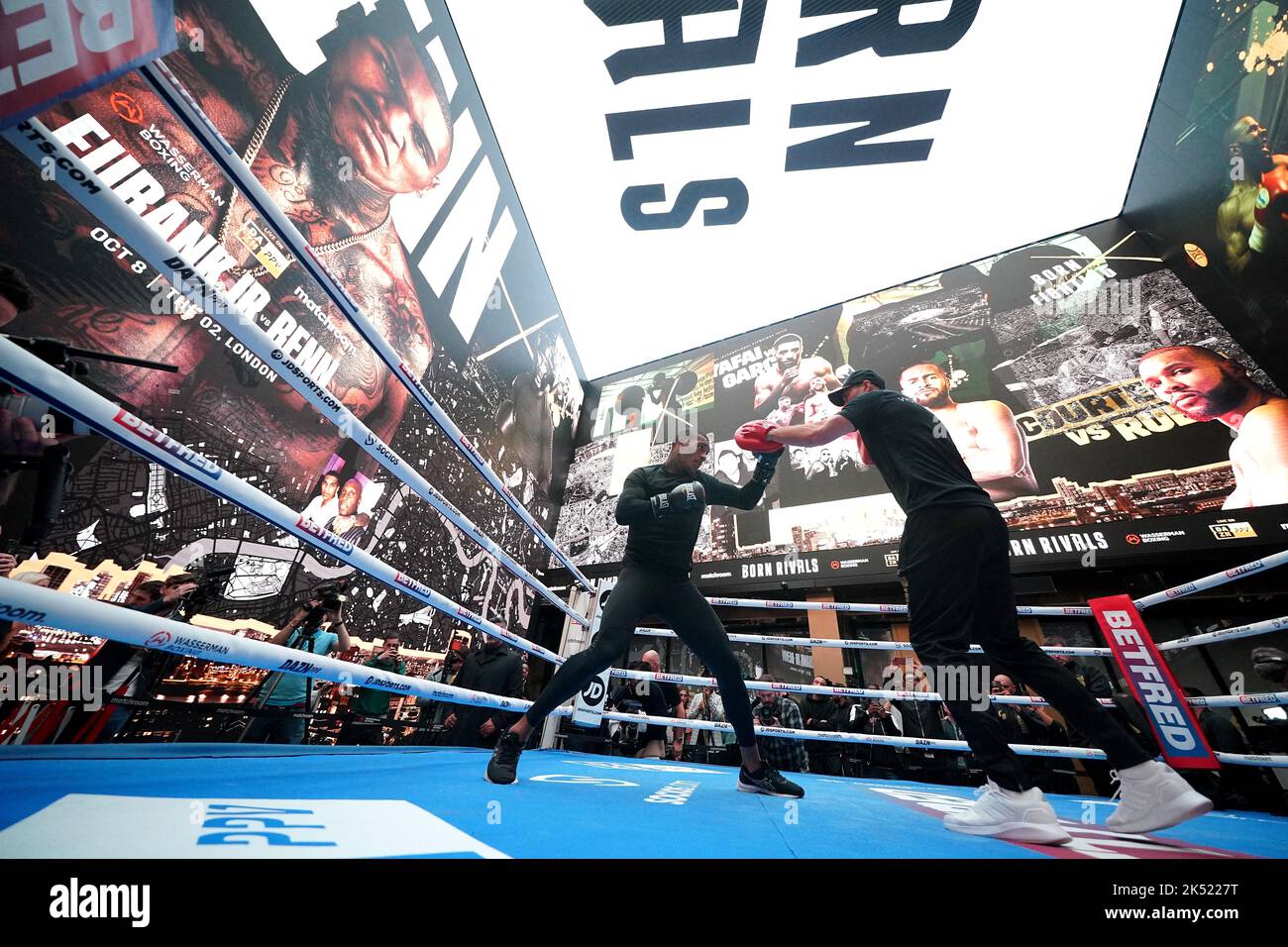 Conor Benn during a media workout at Outernet London. Picture date ...
