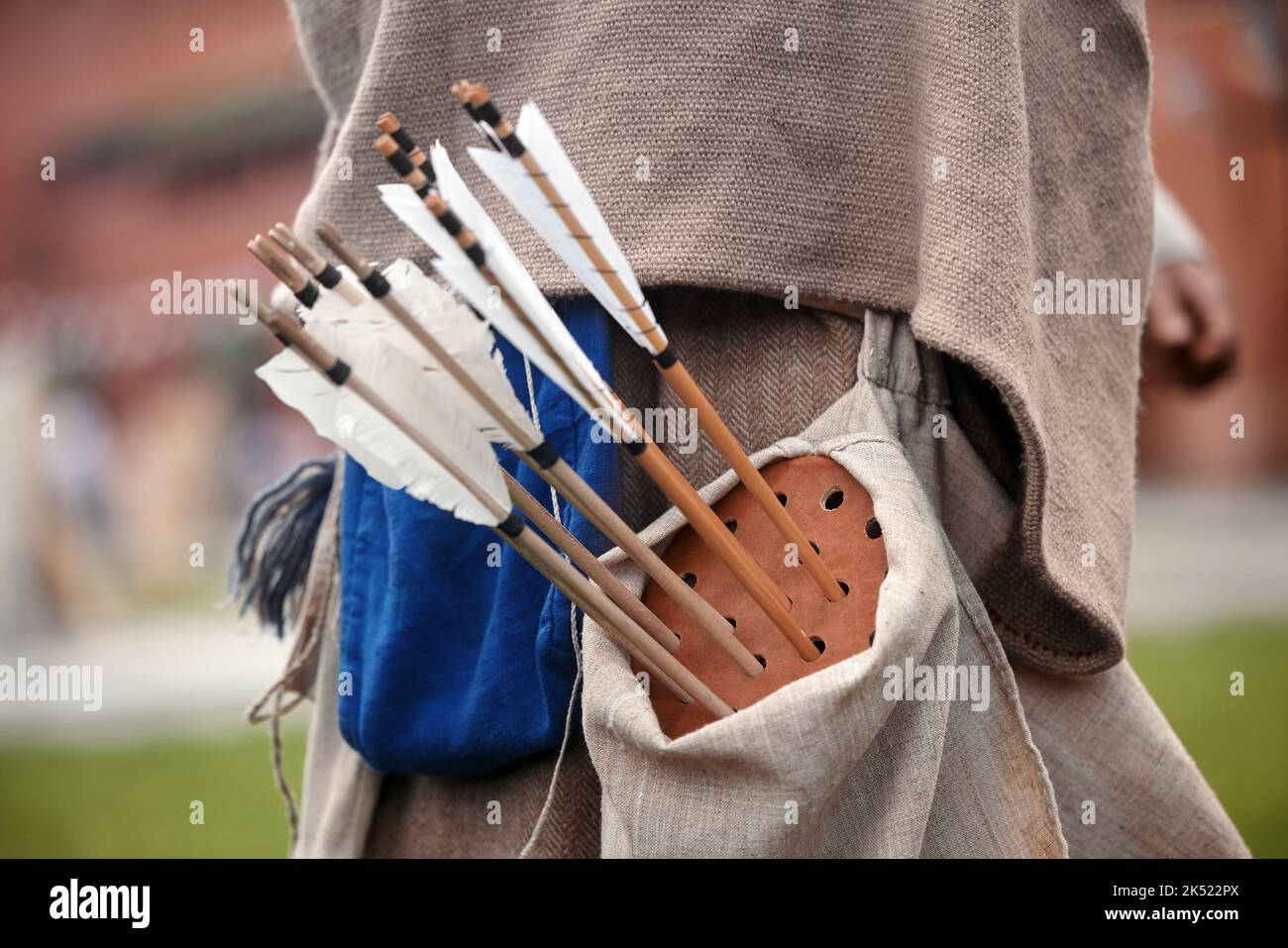 Wooden arrows for the bow. Hand crafted arrows in medieval style ...
