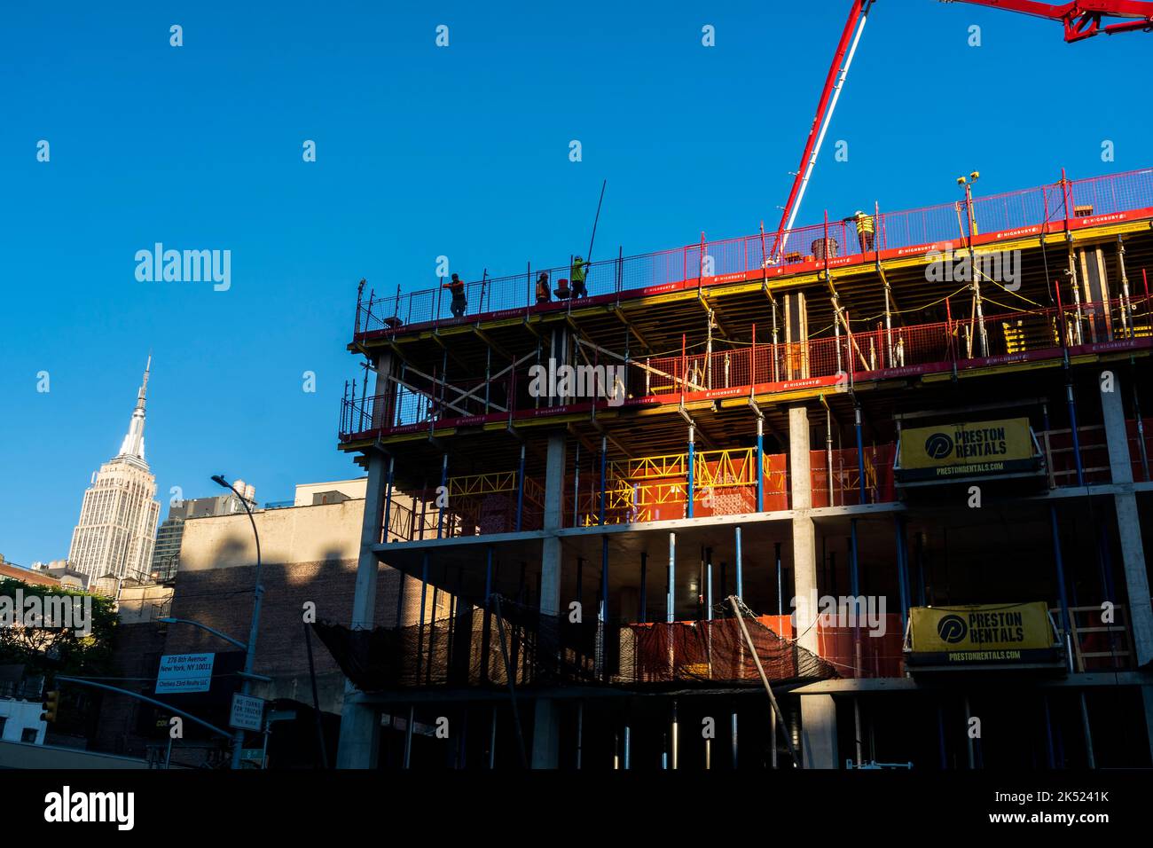 Construction of senior affordable housing in Chelsea in New York on ...