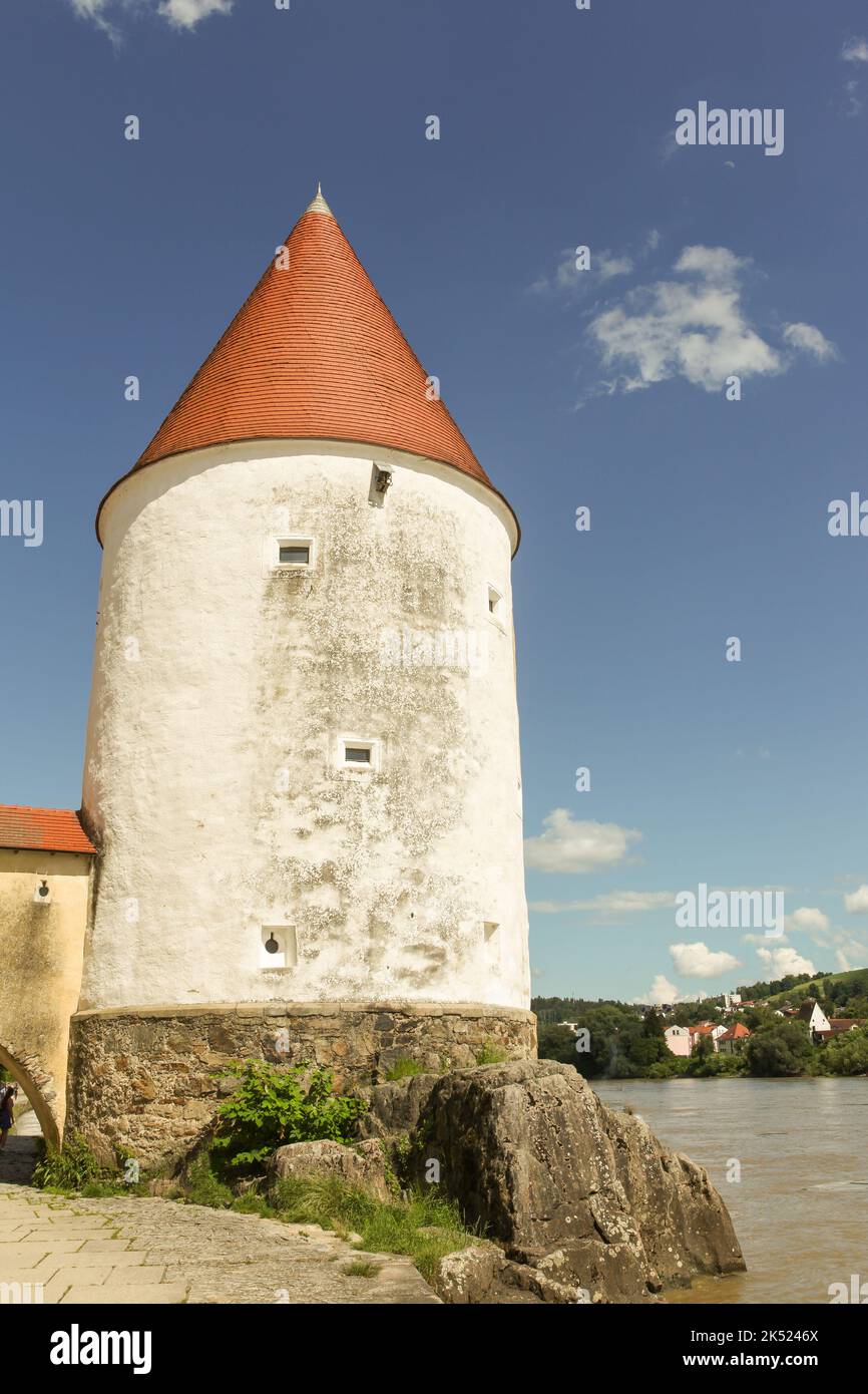 The Schaibling tower is one of Passau's landmarks Stock Photo - Alamy