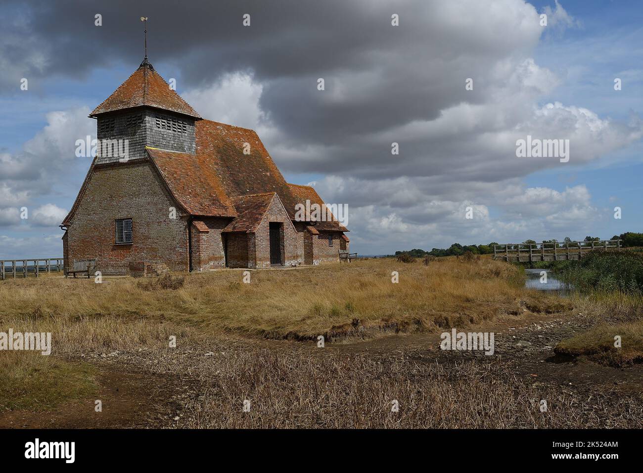 St Thomas Becket Church Romney Marsh Kent uk Stock Photo - Alamy