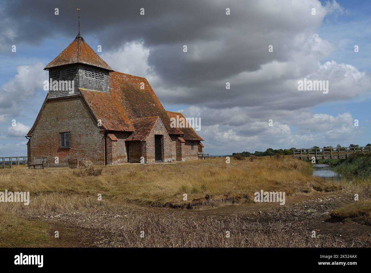 St Thomas Becket Church Romney Marsh Kent uk Stock Photo - Alamy