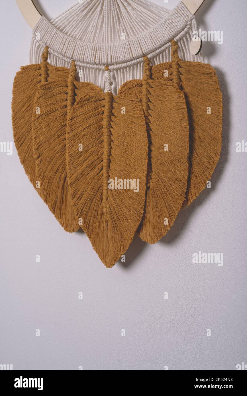 Tree of Life macrame handmade circle shape wall decoration white ...