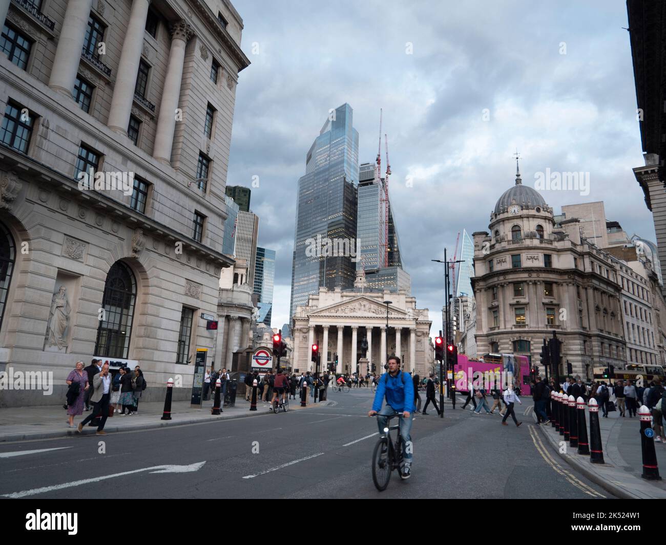 View of Financial district, City of London picture shows London Royal ...